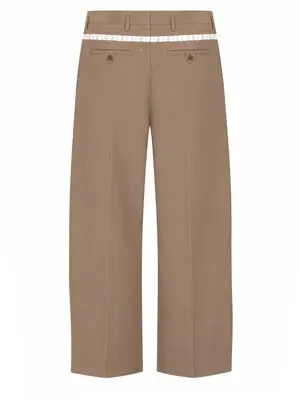 MAISON MARGIELA Wide-leg Waxed Cotton Trousers