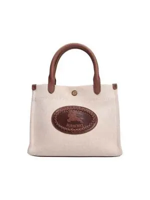 Burberry 100% Cotton Mini Bag - Cream