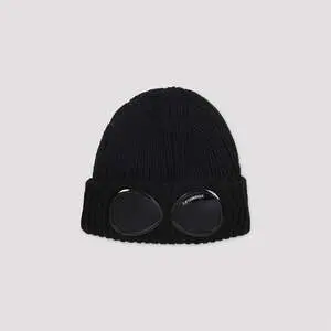 C.P. COMPANY Ribbed Wool Beanie - Black