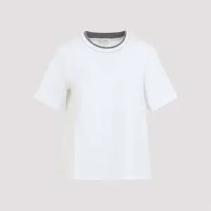 Peserico Cotton T-shirt With Stretch - White