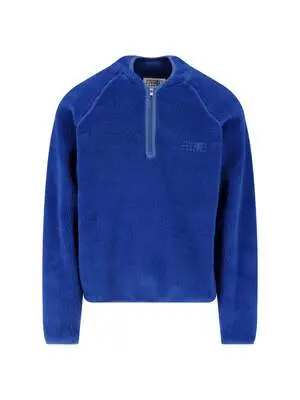 MAISON MARGIELA 100% Polyester Crewneck Sweater - Blue