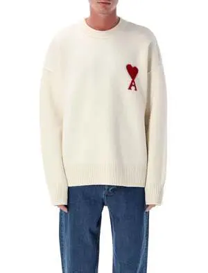 Ami Paris Off The Shoulder Sweaters For Men