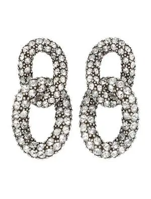 Isabel Marant Étoile Crystal Embellished Double Drop Earrings