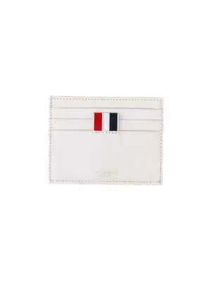 Thom Browne Calf Grain Leather Wallet - White