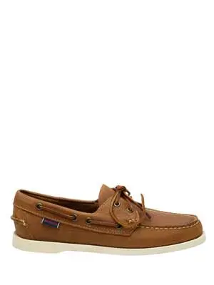 SEBAGO Leather Boat Shoes - Brown