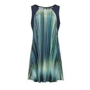 CONQUISTA Navy Striped Dress - Blue