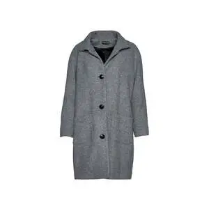 CONQUISTA Wool Blend Coat Fashion - Grey