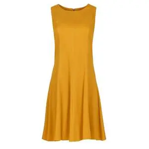 CONQUISTA Mustard Colour Cloche Dress - Orange