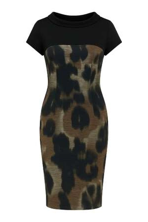 CONQUISTA Abstract Print Straight Dress