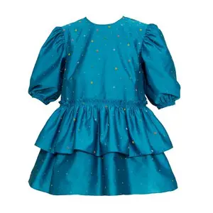 KAROLINA OZOLINSIUTE Embellished Puff Sleeve Top