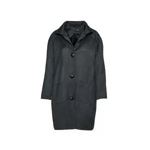 CONQUISTA Wool Blend Dark Coat Fashion - Grey