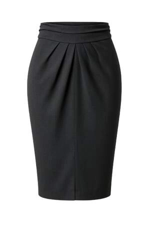 CONQUISTA Woven Tulip Skirt - Black