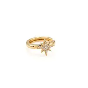 JAREDJAMIN Astra Star Pavé Ear Cuff