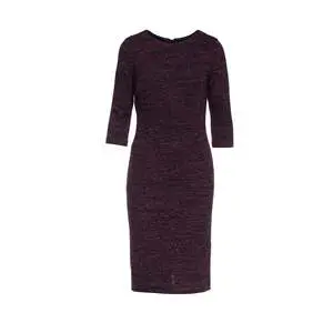 CONQUISTA Wool Knit Fitted Dress