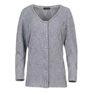 CONQUISTA Jacquard Cardigan - Grey