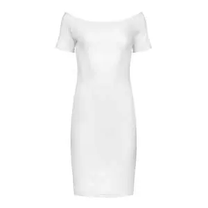 CONQUISTA Off-shoulder Fitted Dress - White