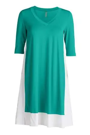 CONQUISTA A-line Jersey Dress - Green
