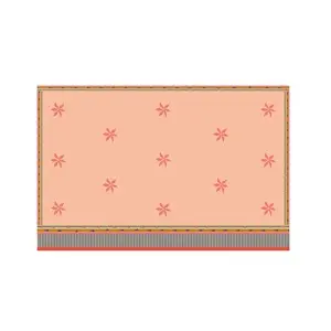 DHARA SHETH, DUBAI Peach Blossom Resort Cotton Sarong Peach & Multicolour - Orange