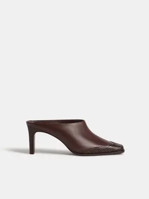 REFORMATION Claudette Heeled Mule - Brown