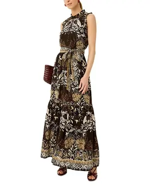 MARIE OLIVER Alice Belted Tiered Maxi Dress