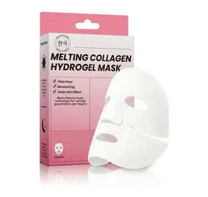 LOVERY Korean Beauty Skincare Melting Collagen Hydrogel Face Mask Set - Pink