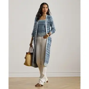 Ralph Lauren Striped Linen-cotton Sweater Tank Top