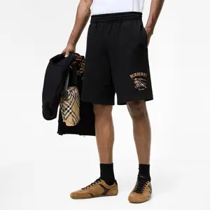 Burberry Knight Check Cotton Shorts