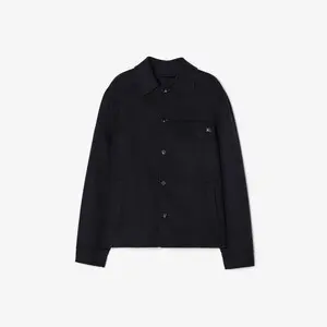Burberry Wool Thorn Overshirt - Navy