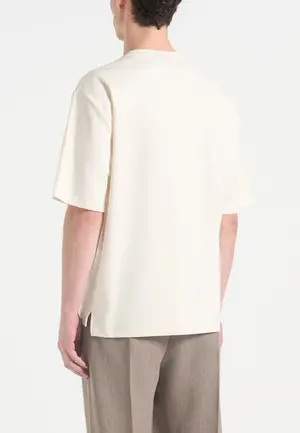Manière De Voir Thierry Floral Eiffel Cotton T-shirt - Cream