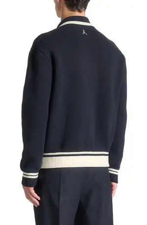 Manière De Voir Maniere De Voir Classic Combed Cotton Knit Cardigan