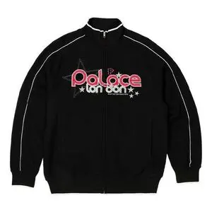 PALACE Grimey Zip Funnel Jacket - Black/red/white