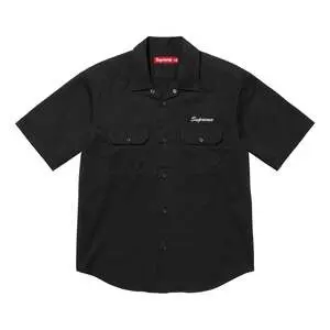 Supreme Rhinestone Pin Up Short-sleeve Work Shirt