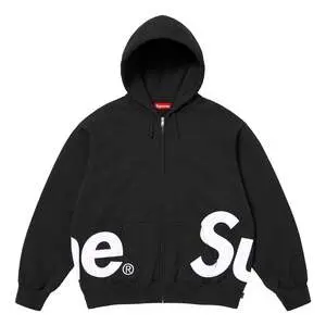 Supreme Big Logo Zip Up Hooded Sweatshirt