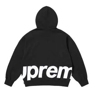 Supreme Big Logo Zip Up Hooded Sweatshirt