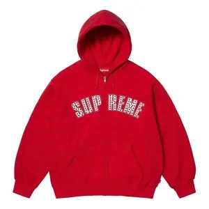 Supreme X B.b. Simon Zip Up Hooded Sweatshirt - Red