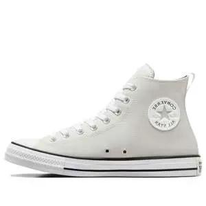 CONVERSE Chuck Taylor All Star Leather High Top Sneakers - Grey/white