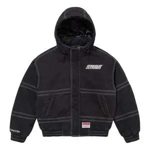 Supreme X Mitchell & Ness Twill Stadium Jacket - Black