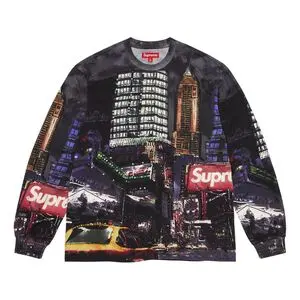 Supreme Skyline Sequin Long-sleeve T-shirt 'night - Multi-color