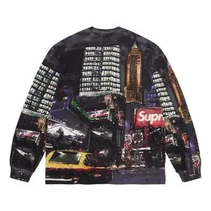 Supreme Skyline Sequin Long-sleeve T-shirt 'night