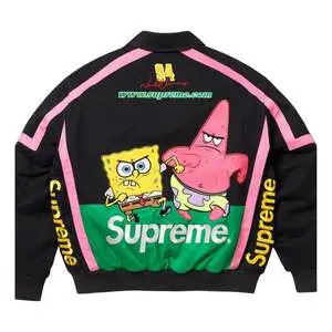 Supreme X Spongebob Squarepants X Jeff Hamilton Racing Jacket