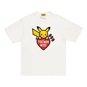 HUMAN MADE X Pokemon Made Pikachu Graphic T-shirt 'white - White/yellow/red