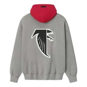 Fear Of God Falcons Hoodie - Dark Heather/red