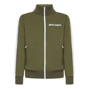 Palm Angels Classic Track Jacket - Olive Green