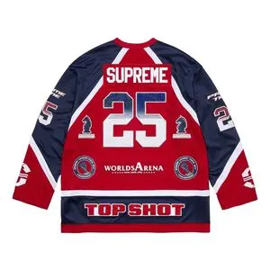 Supreme Rhinestone Hockey Jersey - Red
