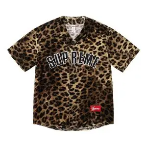 Supreme Print Velvet Baseball Jersey