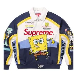 Supreme X Spongebob Squarepants X Jeff Hamilton Racing Jacket