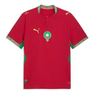 PUMA Morocco 2026 Home Authentic Jersey - Fast Red/victory Gold