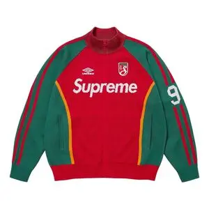 Supreme X Umbro Zip Up Sweater - Red