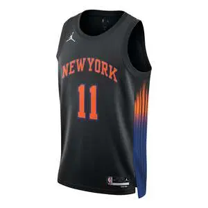 Nike Jalen Brunson New York Knicks Statement Edition Swingman Jersey - Black