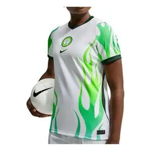 Nike Nigeria 2026 Stadium Away Dri-fit Replica Jersey - White/green Glow/black